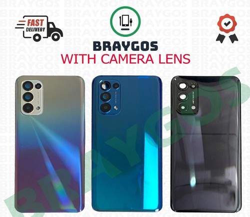 For OPPO Reno5 Pro 5G CPH2201 Rear Back Battery Cover Glass With Camera ...