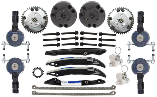 NEW OEM 15-17 Ford F150 5.0L Coyote V8 Cam Phaser Timing Chain Kit W ...