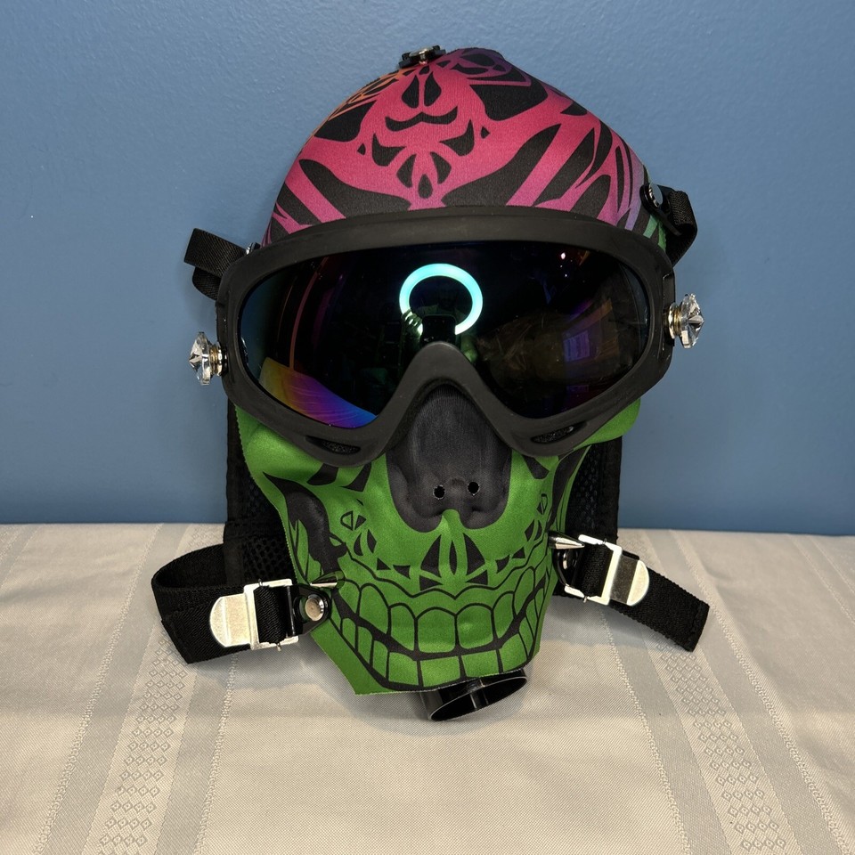 Skull Bong Gas Mask Tabacco Smoking Hookah Fun Halloween Party Game ...