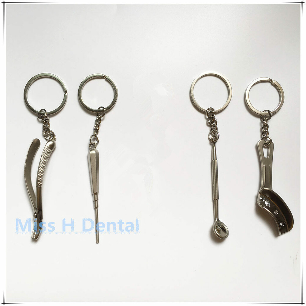 4pcs Assorted KEYCHAIN Dentist Gifts Dental Lab Dental Clinic Promo ...