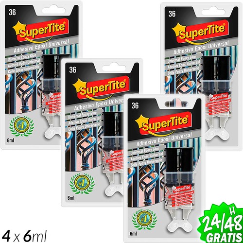 4 Epoxy Universal SUPERTITE 24 Ml Adhesive 2 Components Shipping Spain ...