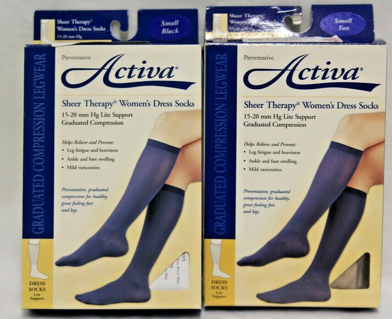 Activa Sheer Therapy Women's Dress Socks Graduated Compression 15-20mmHG | eBay