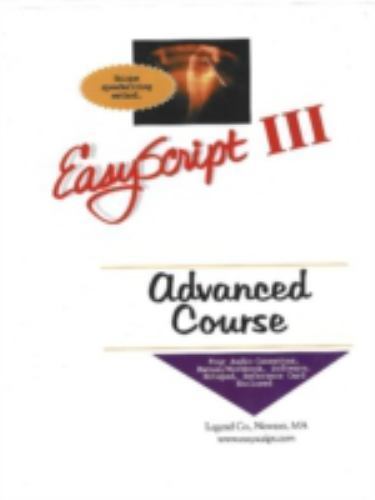 EasyScript III Advanced User/Instructor's Course Unique Speed Writing ...