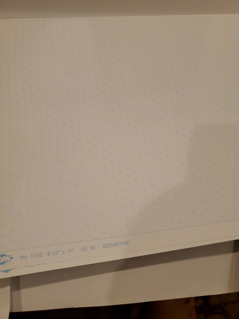 Alvin Isometric 30-sheet Paper Pad 8.5 X 11 1242-1 Craft US SELLER for ...