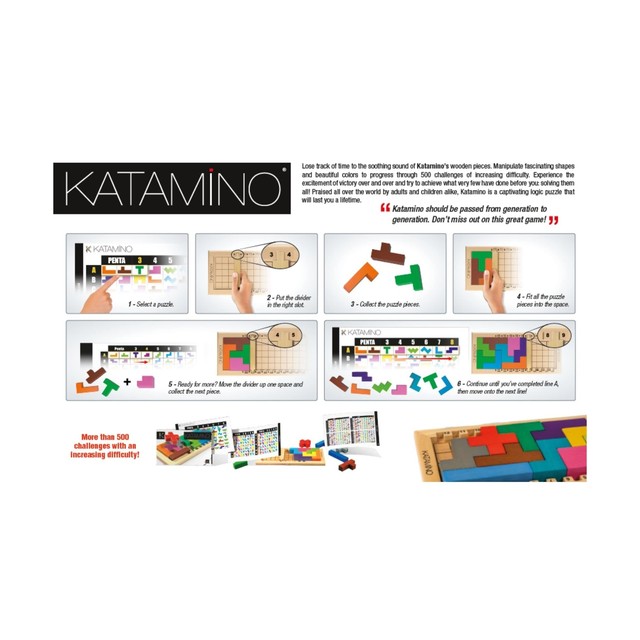 Katamino Wood 3d Puzzle Game Gigamic Pentaminoes 100 Complete for sale ...