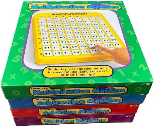 Multiplication Table Lakeshore Self-Teaching Math Machines - Set Of 4 ...