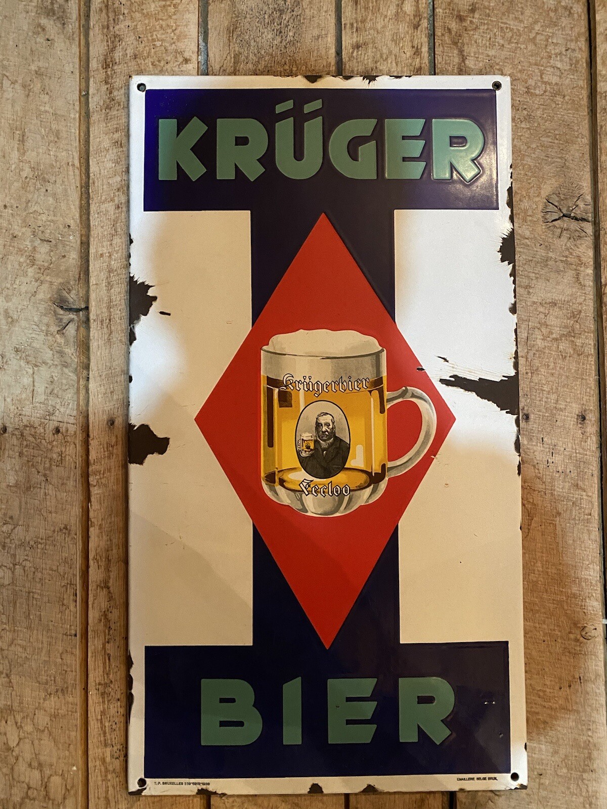 Plaque Emaillee Bier d’occasion