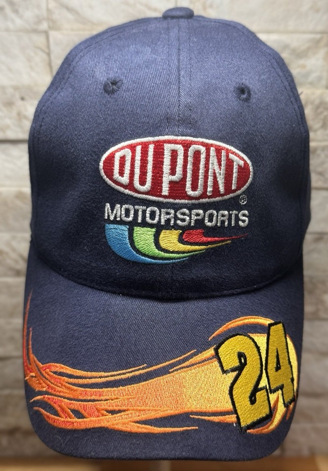 VTG NASCAR JEFF GORDON DUPONT FLAME HAT CHASE AUTHENTICS RACING MOTOR ...