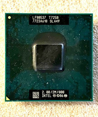 Intel Core 2 Duo Mobile T7250 2.0 GHz 2M 800 MHz CPU SLA49 LF80537 | eBay