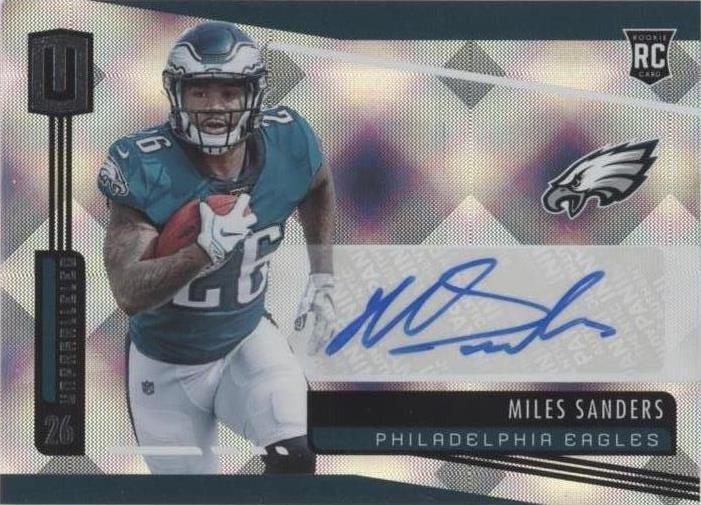 2019 Panini Unparalleled - Rookie Miles Sanders #247 Signatures (AU, RC ...