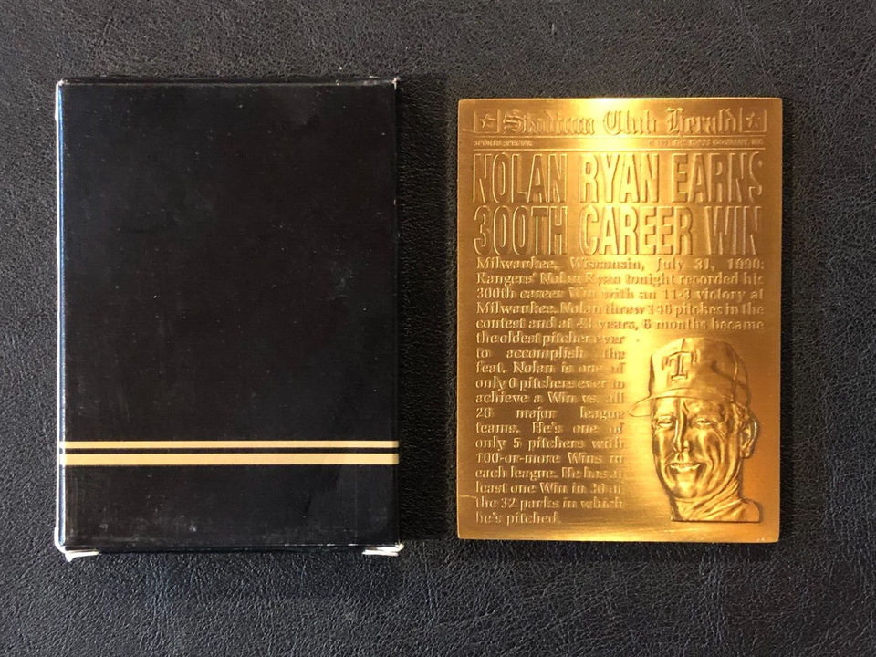 Nolan Ryan 1991 Topps Stadium Club Charter Member Commemorative ...