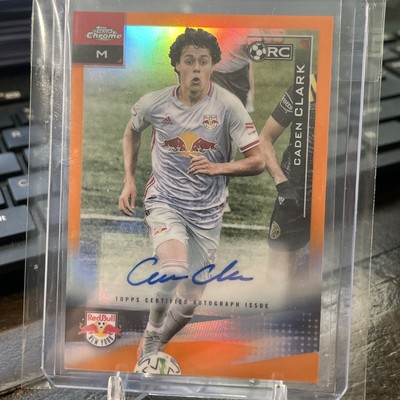 Caden Clark 2021 Topps Chrome MLS Soccer Autograph Rookie Card Orange ...