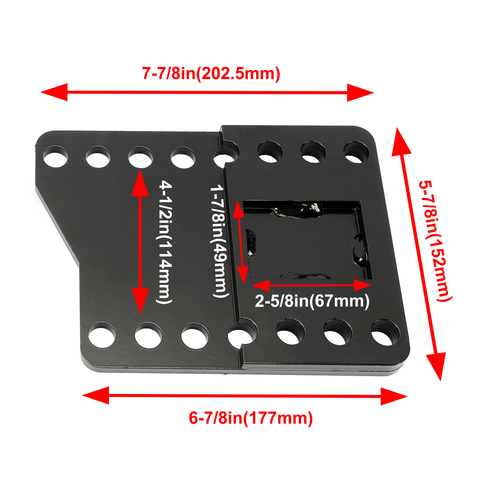 Universal Snowplow part Mount Drop Brackets Steel Lift Extension Kit | eBay