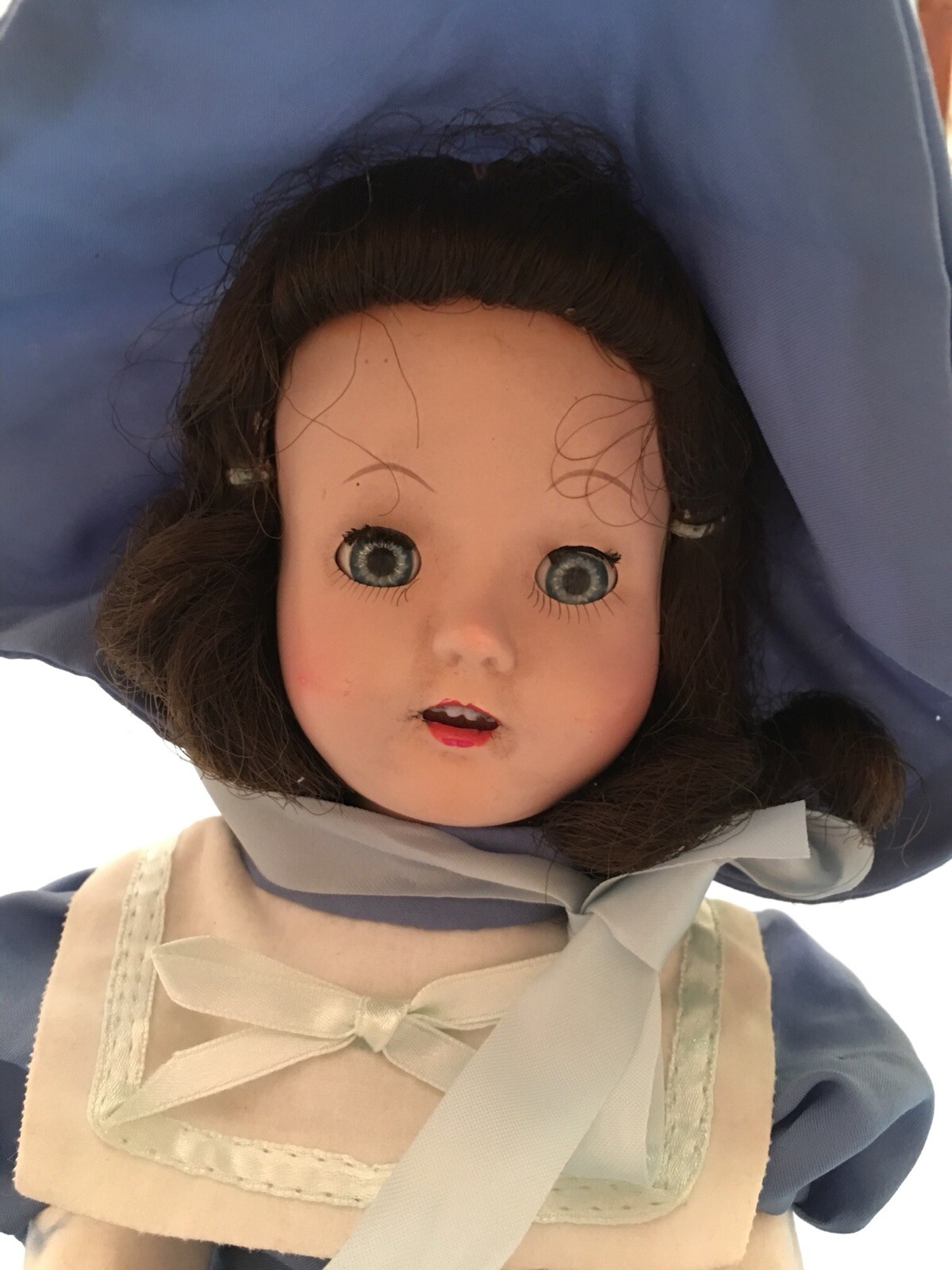 Vintage Roberta Doll Teeth Blue Sleepy Eyes Real Lashes/Hair New Dress ...