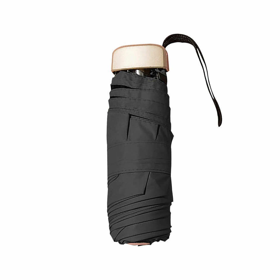 Umbrella Mini Pocket Parasol Anti-UV Sun Windproof Protection 5-Folding ...