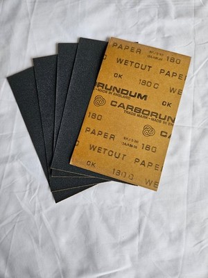 Wet and Dry Sandpaper - sand paper 180 grit ...20 off half sheets | eBay