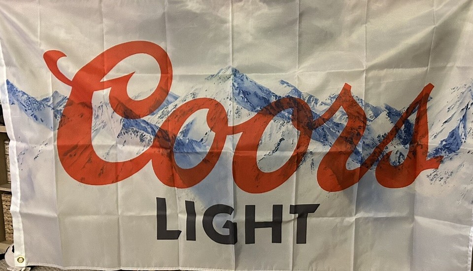 New Coors Light Beer 3x5 Flag Banner Man Cave Rockies Rocky Mountain ...