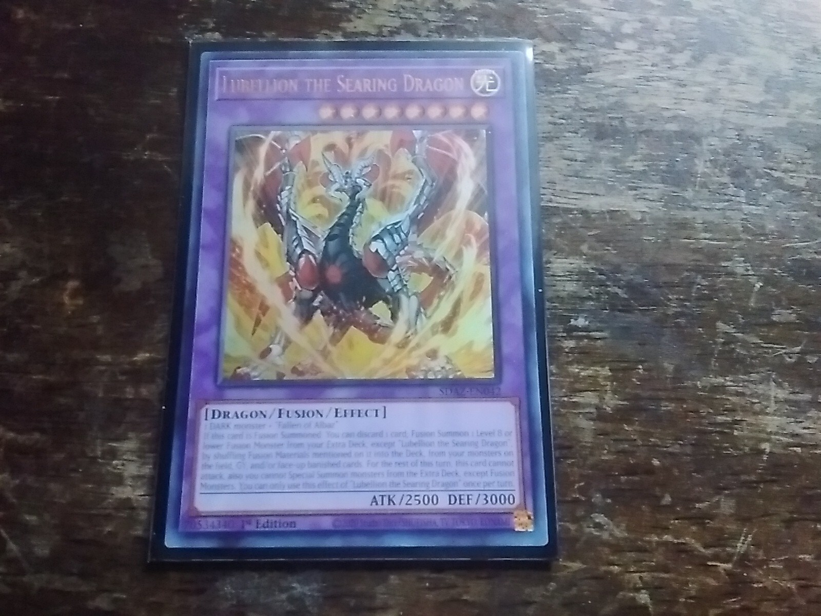 Yu-Gi-Oh! TCG lubellion the searing dragon SDAZ-EN042 1st ed | eBay