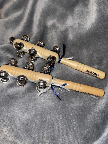 First Act Discovery Rhythm Instrument Bell 8" Wooden Set Pair Music ...