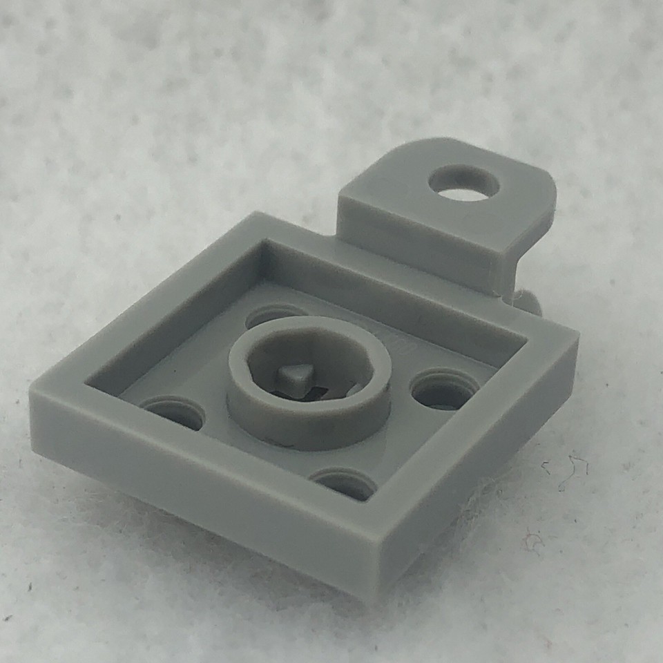 LEGO 63082 Light Bluish Gray Plate, Modified 2 x 2 W/ Tow Ball Socket ...