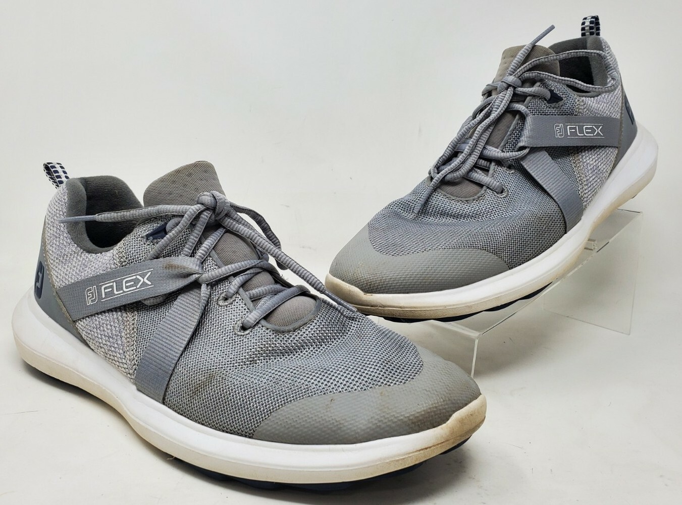 Footjoy FJ Flex Mens Spikeless Golf Shoes Gray Size 1… - Gem