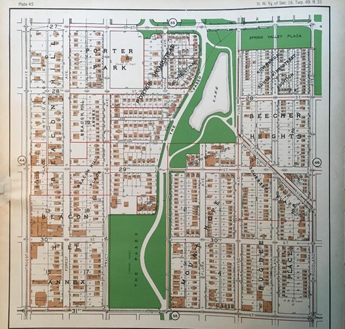 1925 KANSAS CITY MISSOURI MT HOPE TROOST LAKE PARK ATLAS MAP | eBay