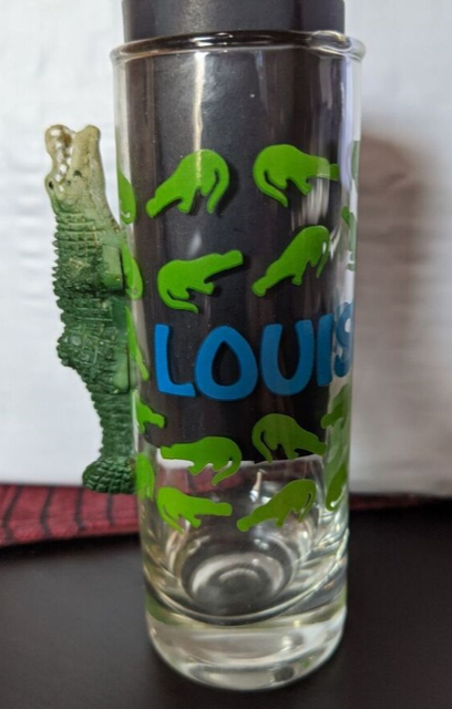 Louisiana Alligator Tall Shot Glass | eBay