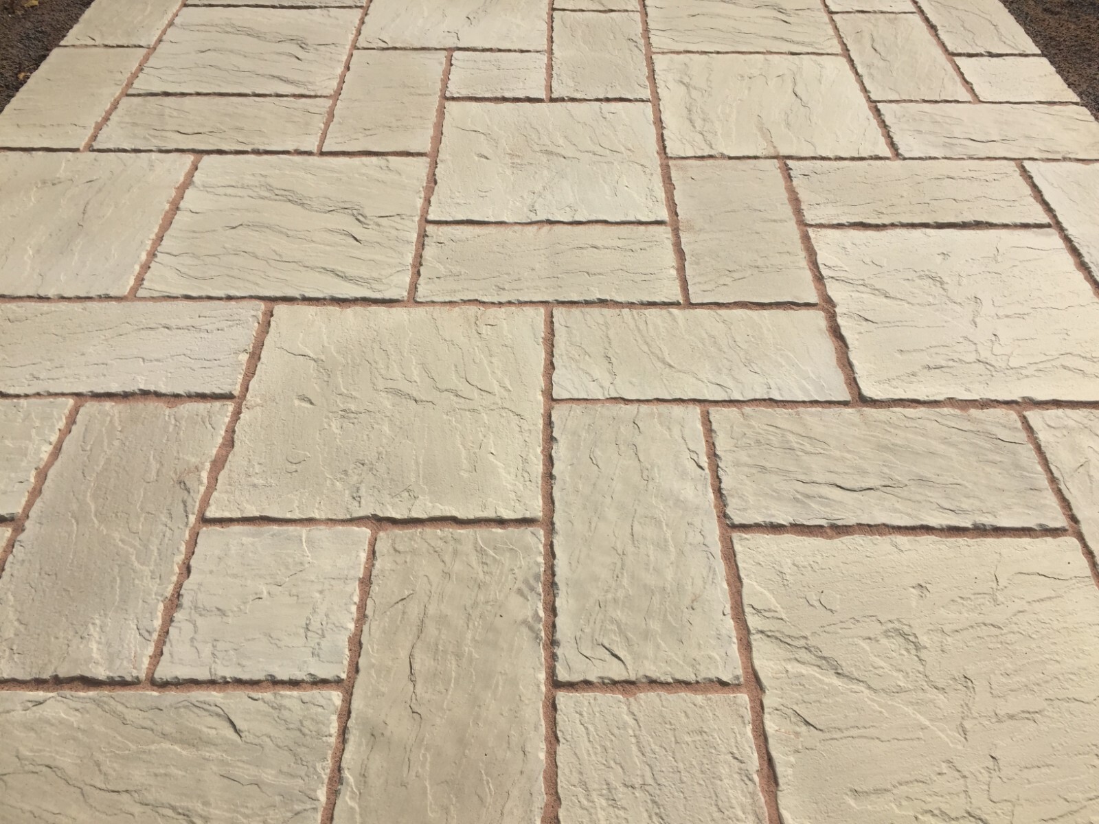 10SQM BUFF GARDEN PATIO PAVING SLABS FLAGS STONE CONCRETE (DELIVERY ...