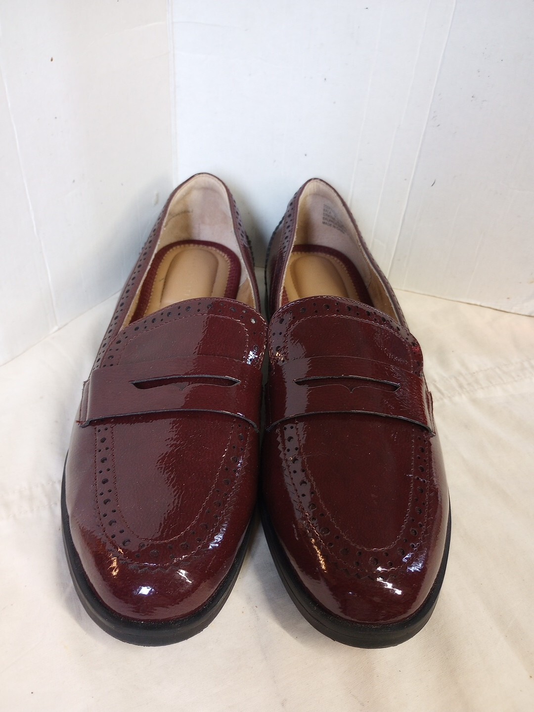 Kelly And Katie Bala Burgundy Loafers Slip On Flat Sh… - Gem
