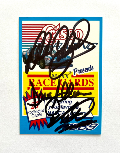 Dale Earnhardt, Davey Allison & Neil Bonnett NASCAR 1989 Maxx ...