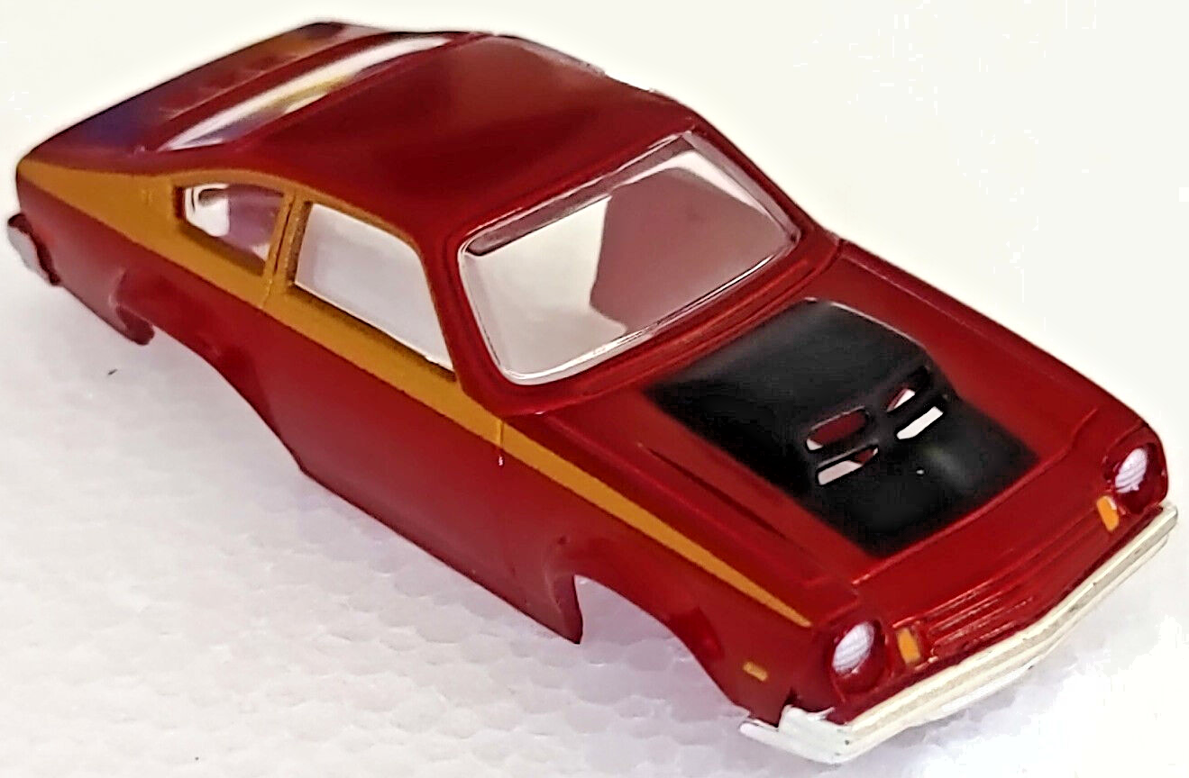 Chevy Pro Stock Vega Candy Red GoldStripe JL TJet BODY for AURORA ...