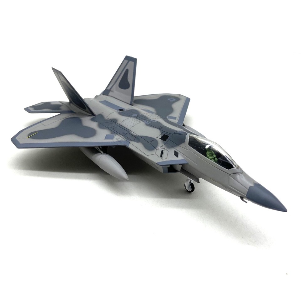 18cm 1:100 US F22 Raptor Stealth Fighter Alloy Aircraft Fighter ...