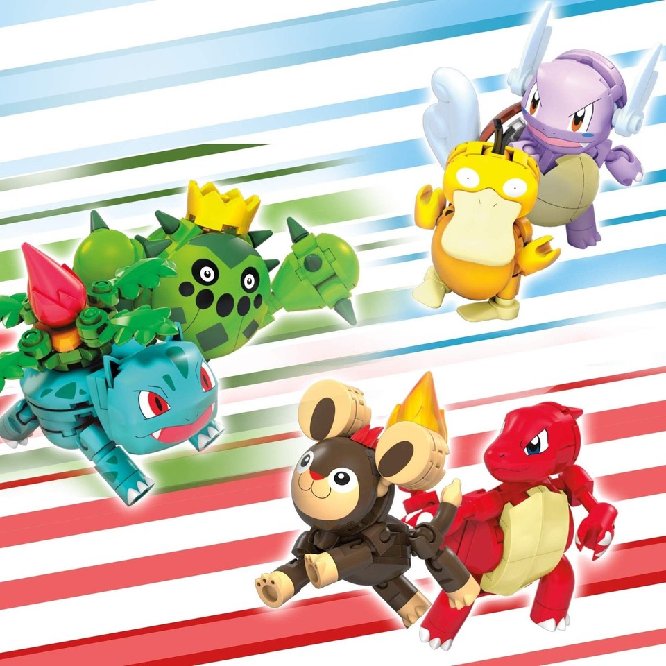 MEGA Pokémon Action Figure Building Toys Set for Kids, Trainer Team ...