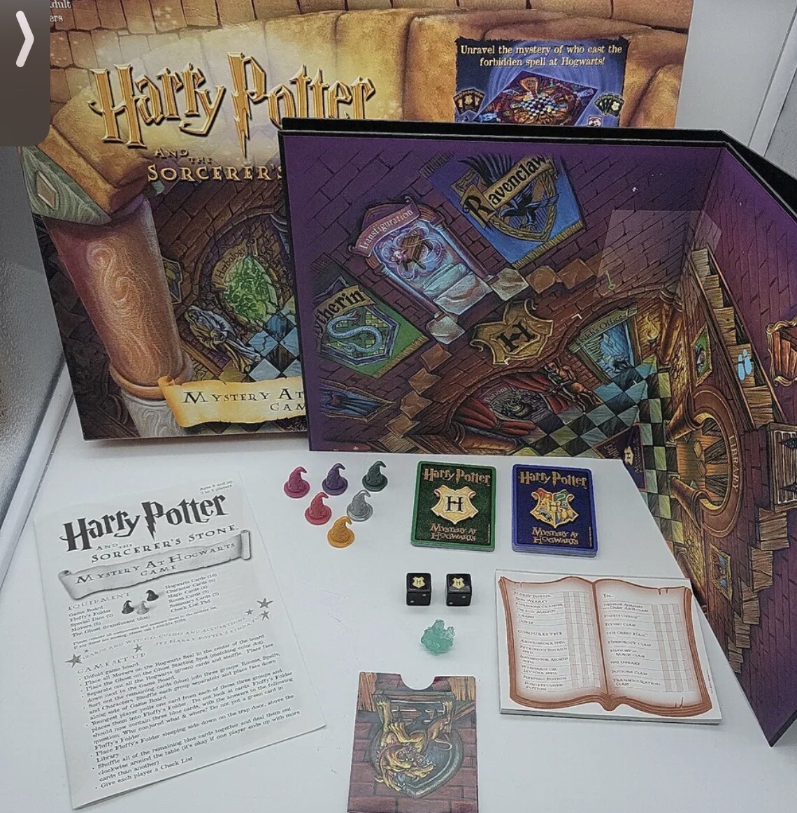 Harry Potter and the Sorcerer's Stone Mystery at Hogwarts Board Game ...