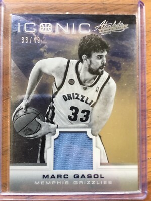 2012 Marc Gasol Absolute Iconic Rookie Patch 38/49 | eBay