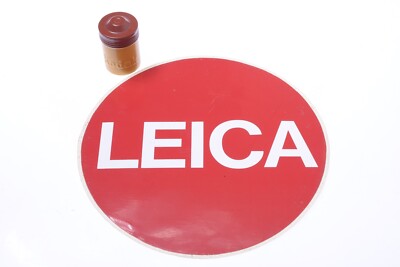 LEICA M, R ORIGINAL 20CM 7.9" DIAMETER ADVERTISING STICKER STORE ...