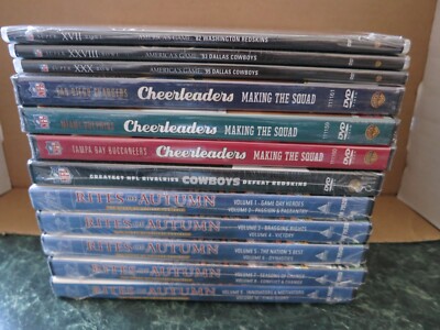 Lot of 12 Football DVDs - Brand New Factory Sealed | eBay