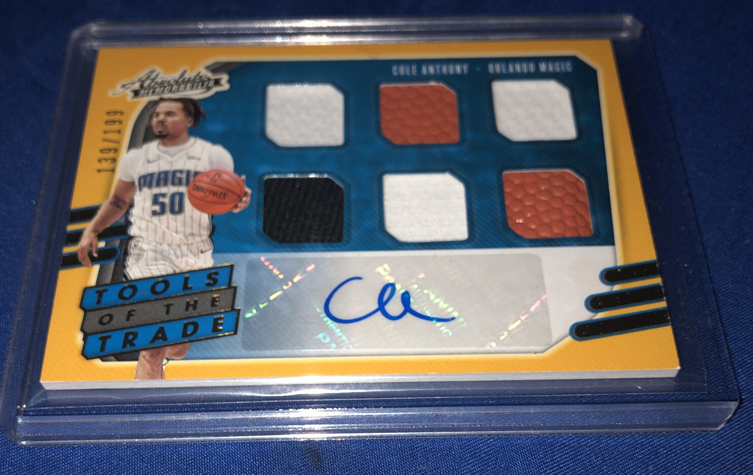 2020-21 Panini Absolute Cole Anthony Tools of the Trade 6 Relic Auto # ...