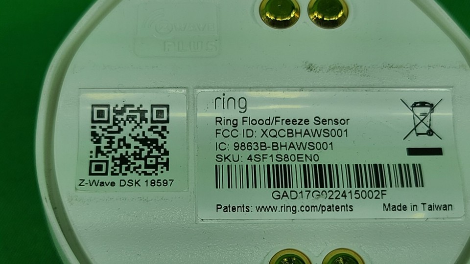 Ring Flood and Freeze Sensor -Detection for Ring Alarm System ...