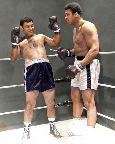Rocky Marciano vs Muhammad Ali Boxer Boxing 8x10 RARE COLOR Photo 600 ...