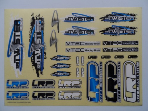 New-Old-Stock LRP Twister Buggy Decals / Stickers Sheet As Shown Pt No ...