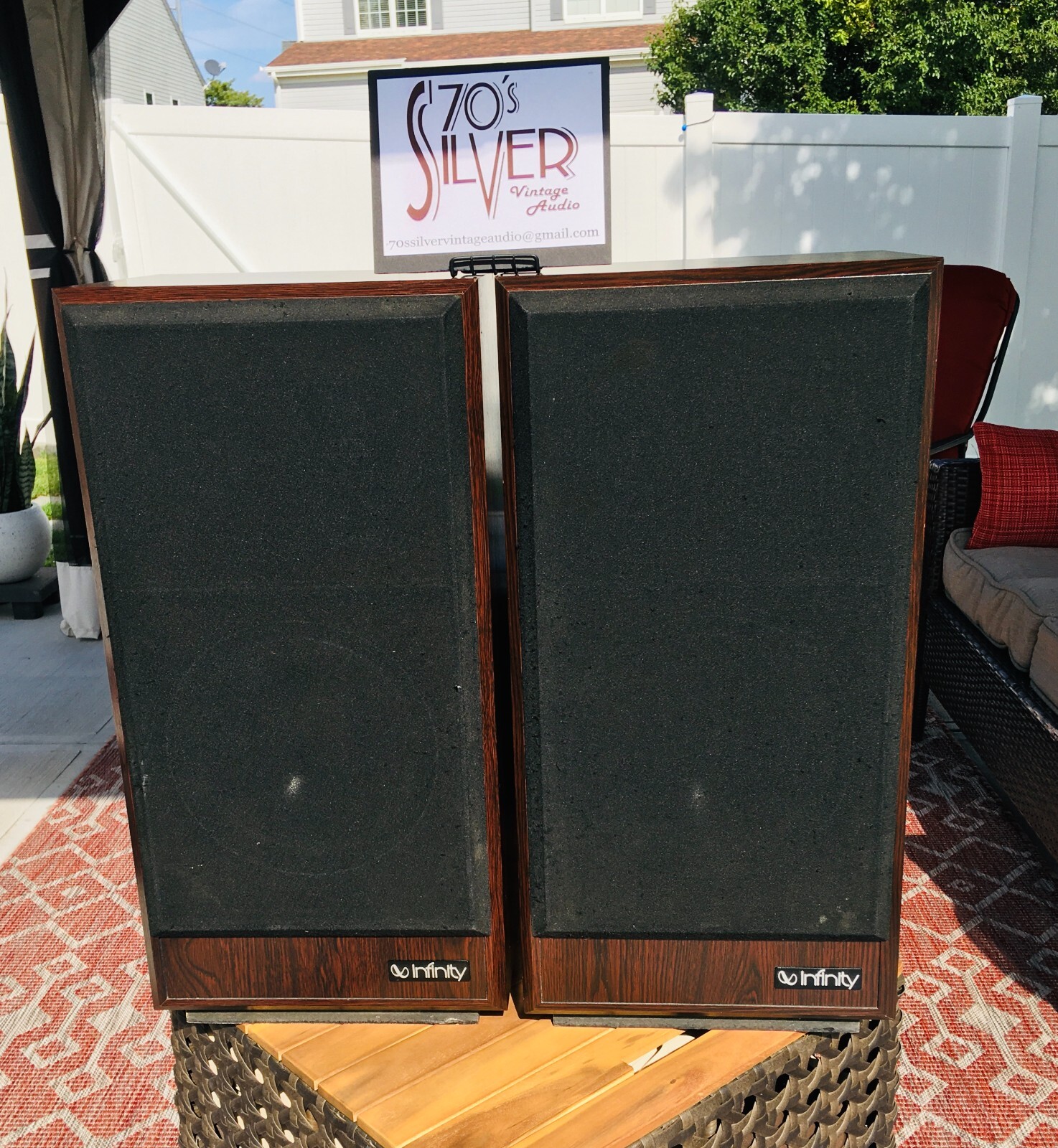 Infinity SM-100 Studio Monitor speakers - Tested/Working. Woofers re ...
