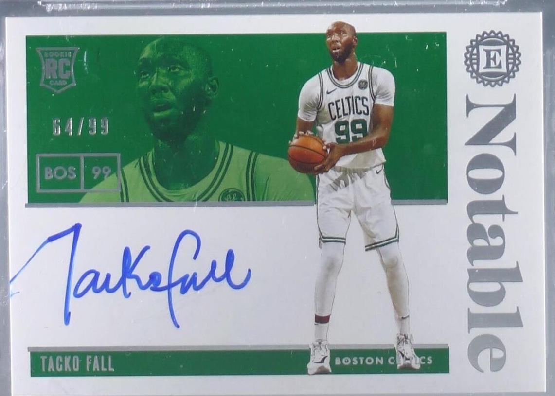 2019-20 Panini Encased - Rookie Notable Signatures Tacko Fall #185 /99 ...