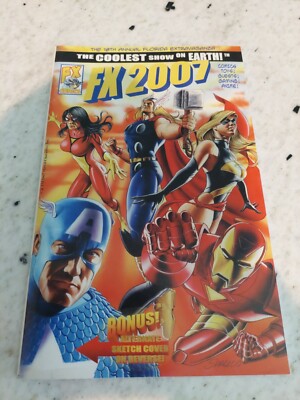 FX Convention Program 2007 Avengers Mark Sparacio Blank Sketch Cover ...