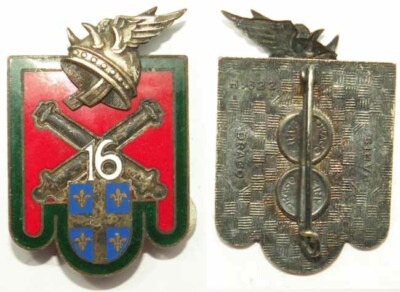 French Insignia 16th RA (020 *) | eBay