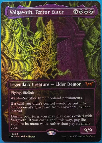 Valgavoth, Terror Eater (Showcase 352) FOIL Duskmourn NM (490207 ...