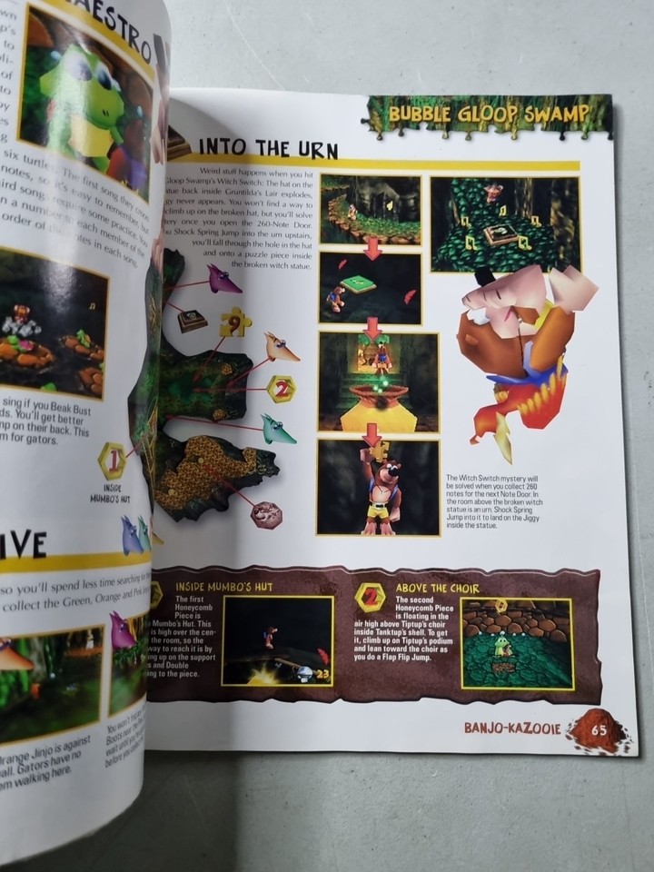 Banjo Kazooie Official Nintendo Power Player's Guide W/ Map N64 1998 | eBay