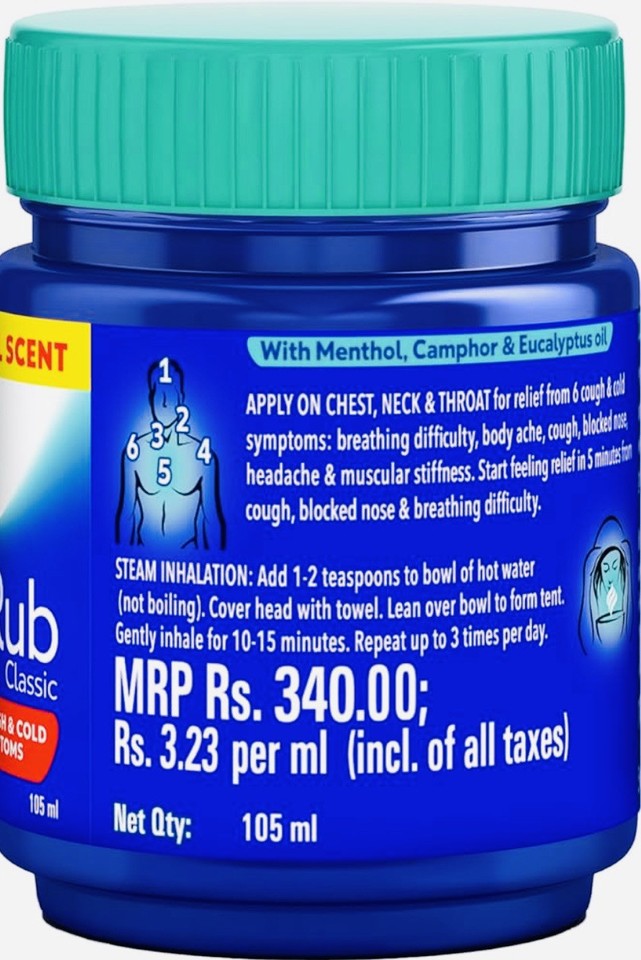 Vicks Vaporub 105ml exp 2027 | eBay