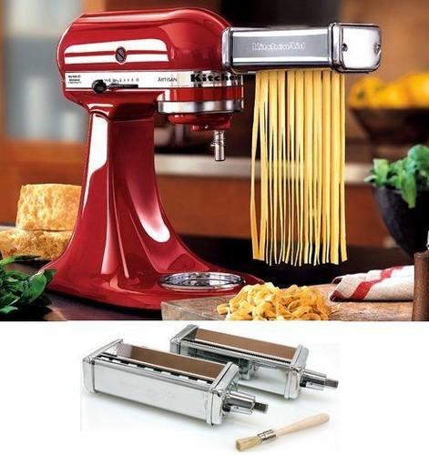 KitchenAid Kpca 2pc Stainles Steel Pasta Angel Hair Cuter Stand Mixer ...