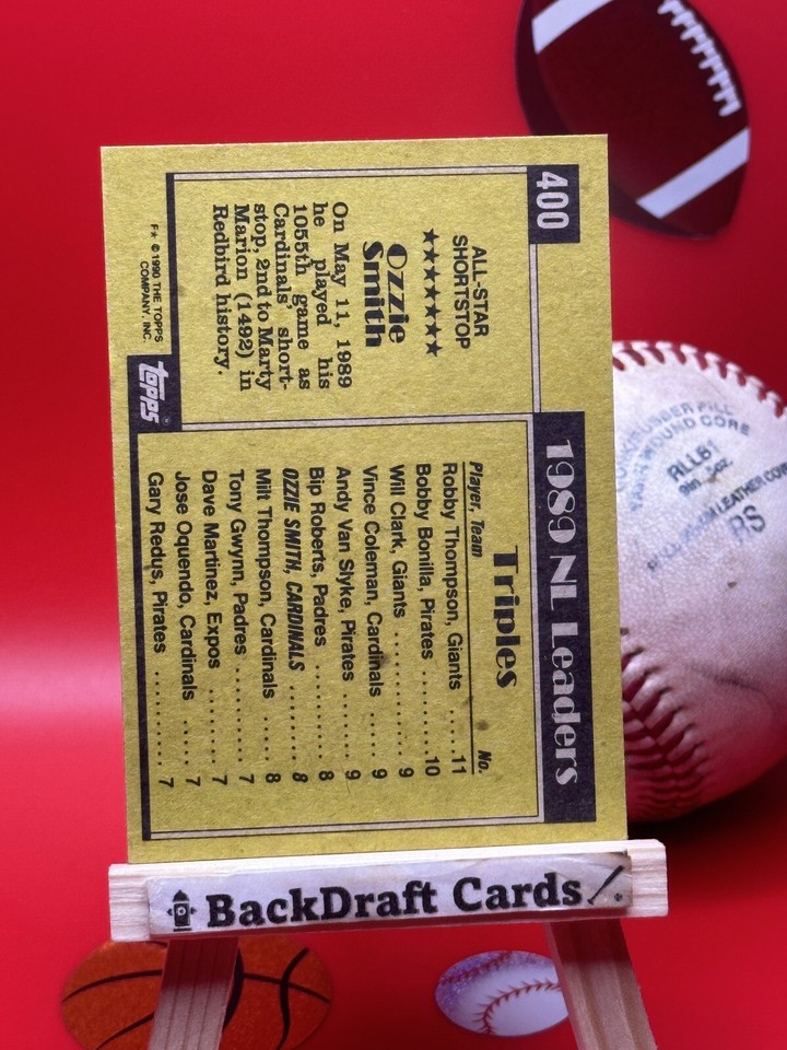 1990 Topps All Star Box Set Collector's Edition (Tiffany) Ozzie Smith ...